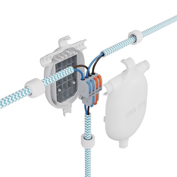 Derivación para exteriores EIVA-3 sellado a presión IP65 | Cablelamp