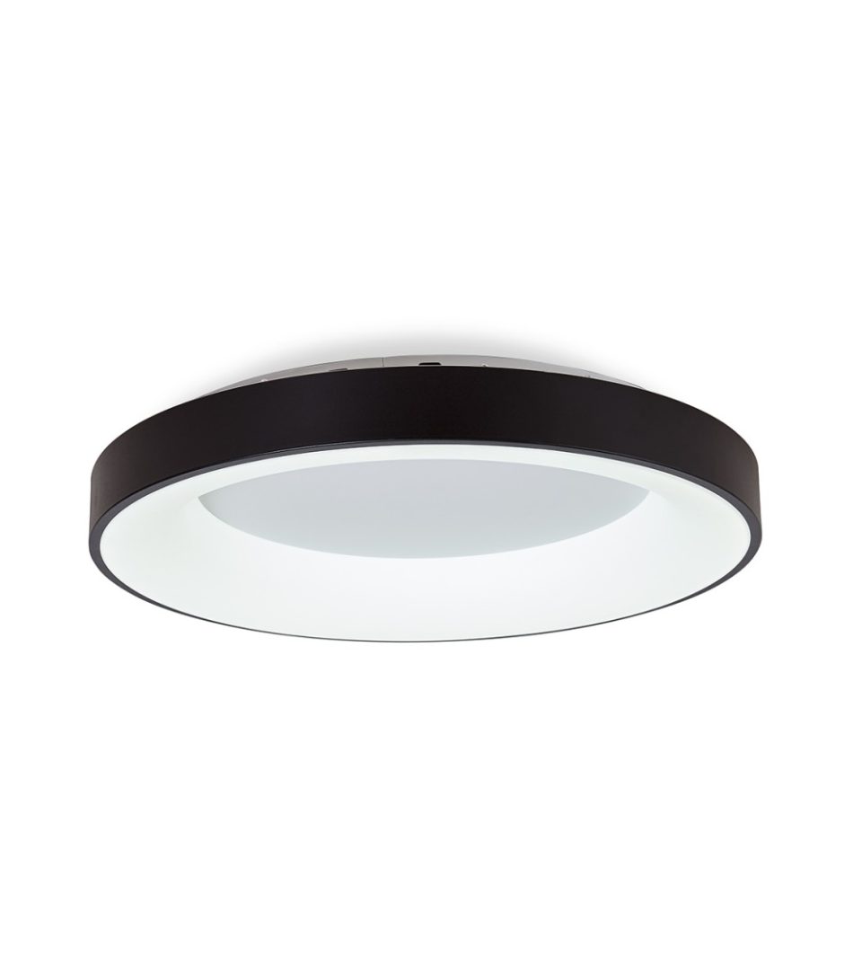 Plafon led Leiden 72W Negro CCT TUYA + ALEXA Ø 450mm | Cablelamp